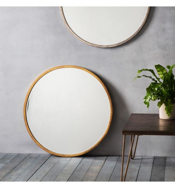 Holyfield Round Mirror Antique Goldby Gallery Living | Style Our Home