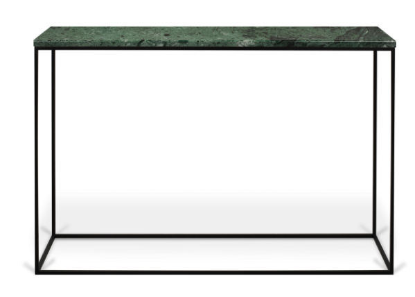 Gleam Console Table Green Marble Finish with Black Steel Legs ... Gleam Console Table Green Marble Finish with Black Steel Legs ...