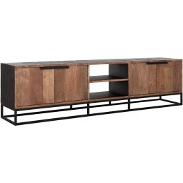 Cosmo No.2 Large TV Stand, 4 Doors, 2 Open Racks by DTP Interiors ...