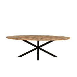 Tavola Edge 2.4M Sunburst Oval Dining Table by Jali Editions | Style ...
