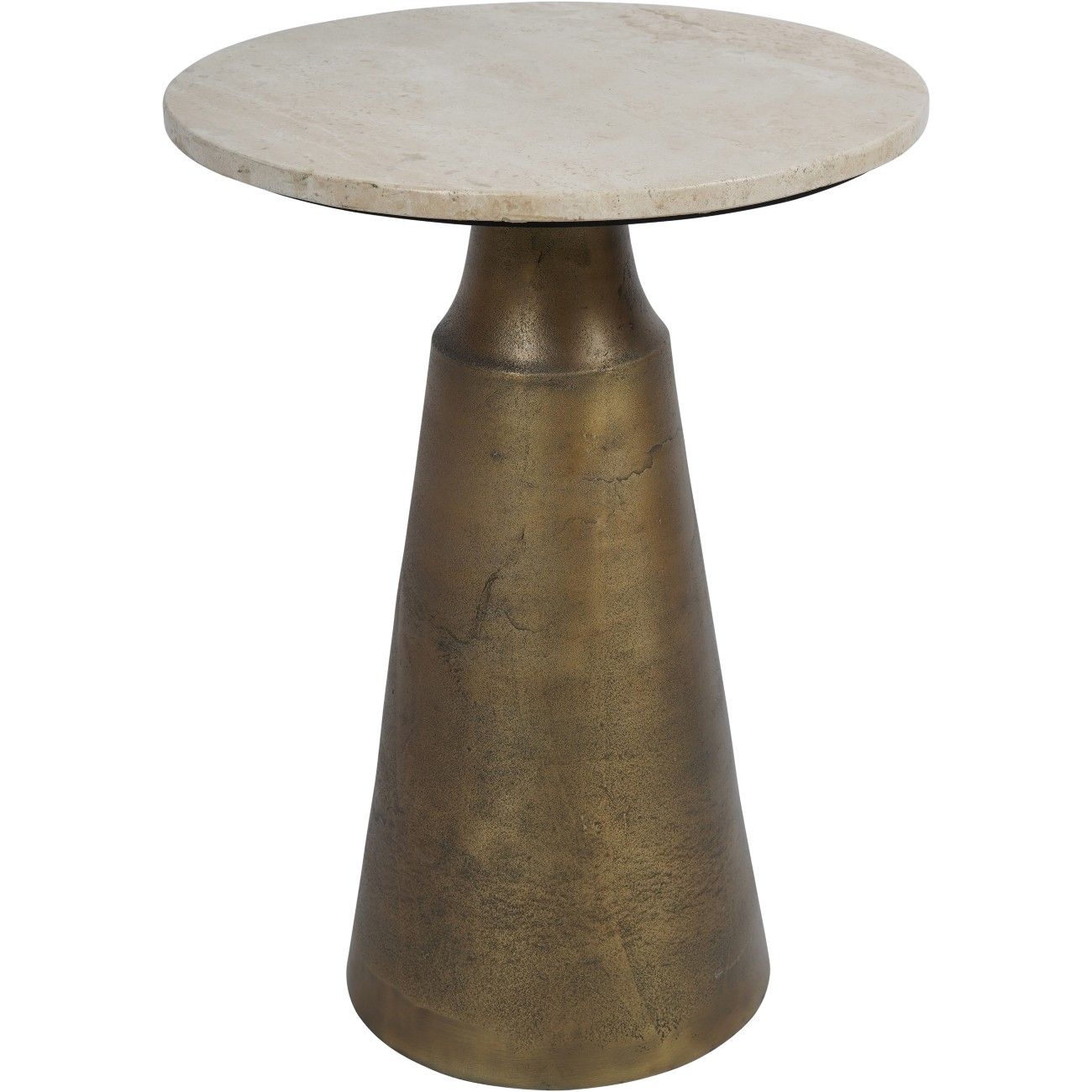 Bristol II Light Travertine Side Table 40cm by Ora Designs | Style Our Home