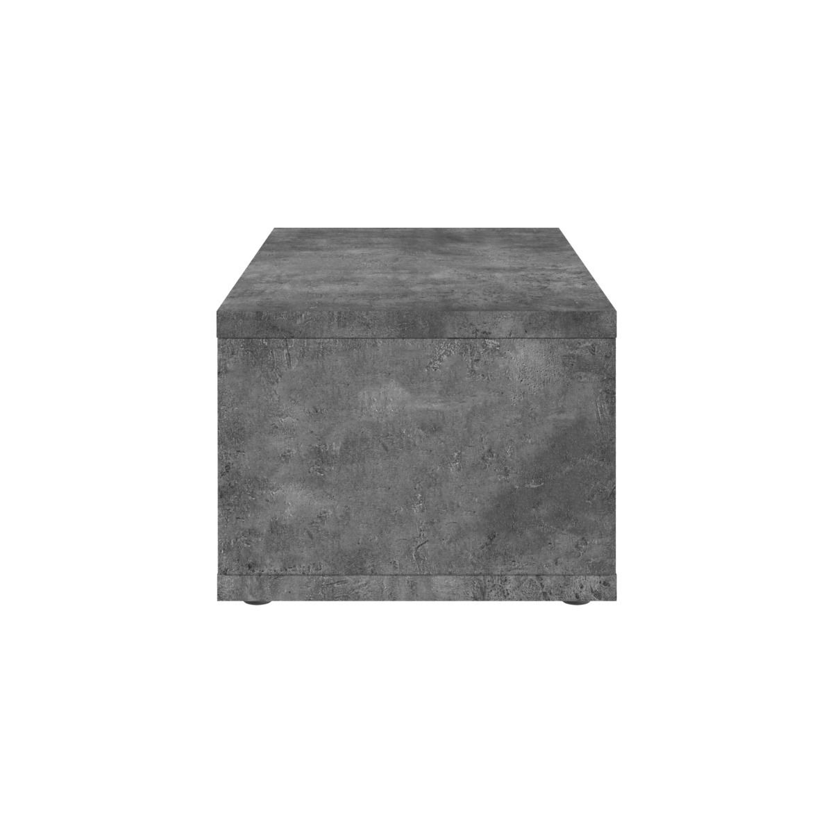 Berlin Concrete (Melamine) / Pure Black (Matte) Coffee Table | Style ...