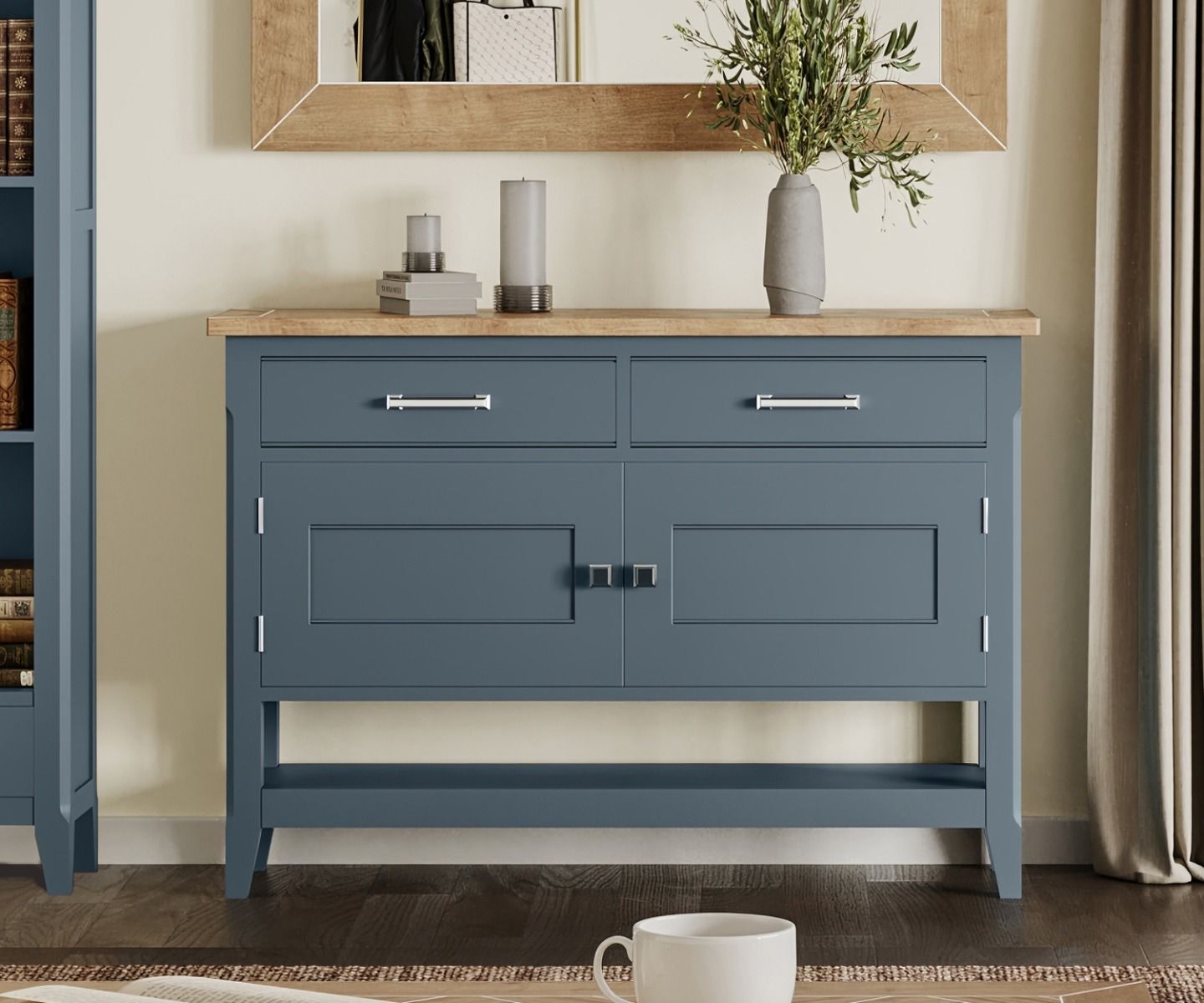 Signature Blue Small Sideboard / Hall Console Table by Baumhaus | Style ...
