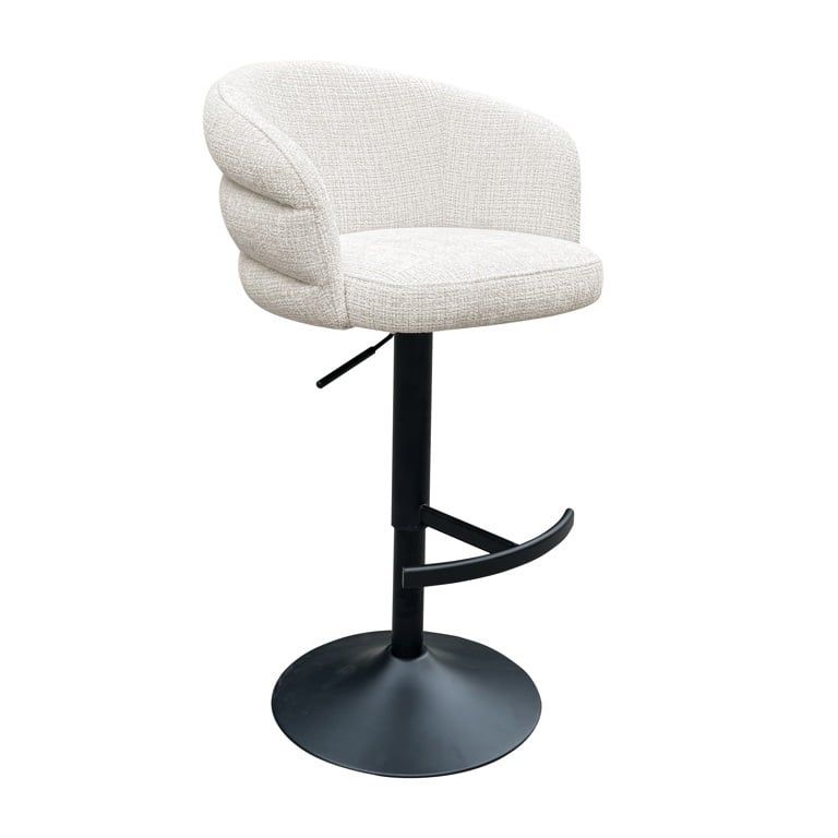 Nikki Swivel Beige Chenille Bar/Counter Stool by Richmond Interiors ...