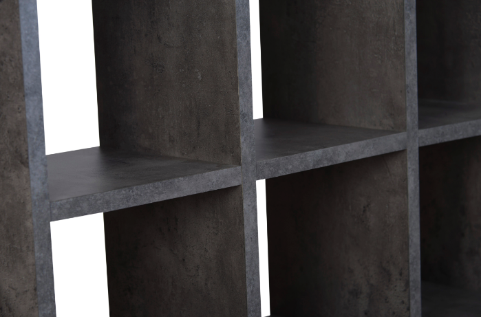 Pombal 2010-001 Shelving Unit Concrete Look (Melamine) Finish ...
