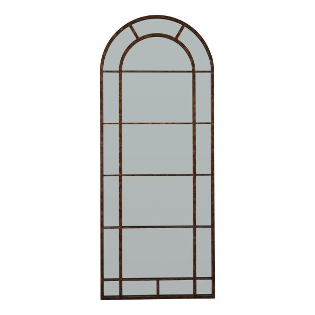 Rust Effect Large Arched Window Mirror by Hill Interiors | Style Our Home