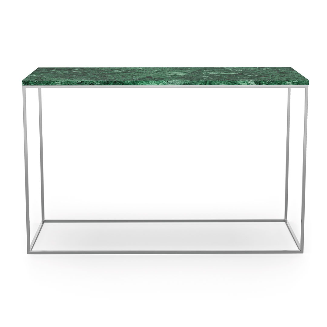 Gleam Console Table Green Marble Finish with Chrome Legs | Temahome ... Gleam Console Table Green Marble Finish with Chrome Legs | Temahome ...