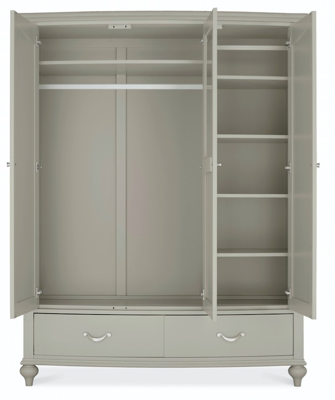 Montreux Urban Grey Triple Wardrobe by Bentley Designs | Style Our Home
